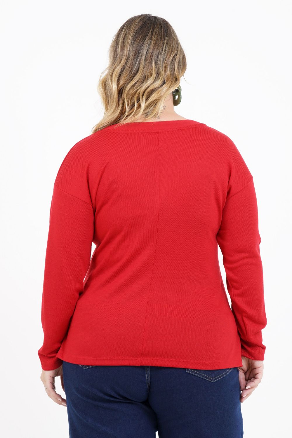 Blusa Tricot Plus Size Tunísia Manga Longa - Program Moda | Moda Plus ...