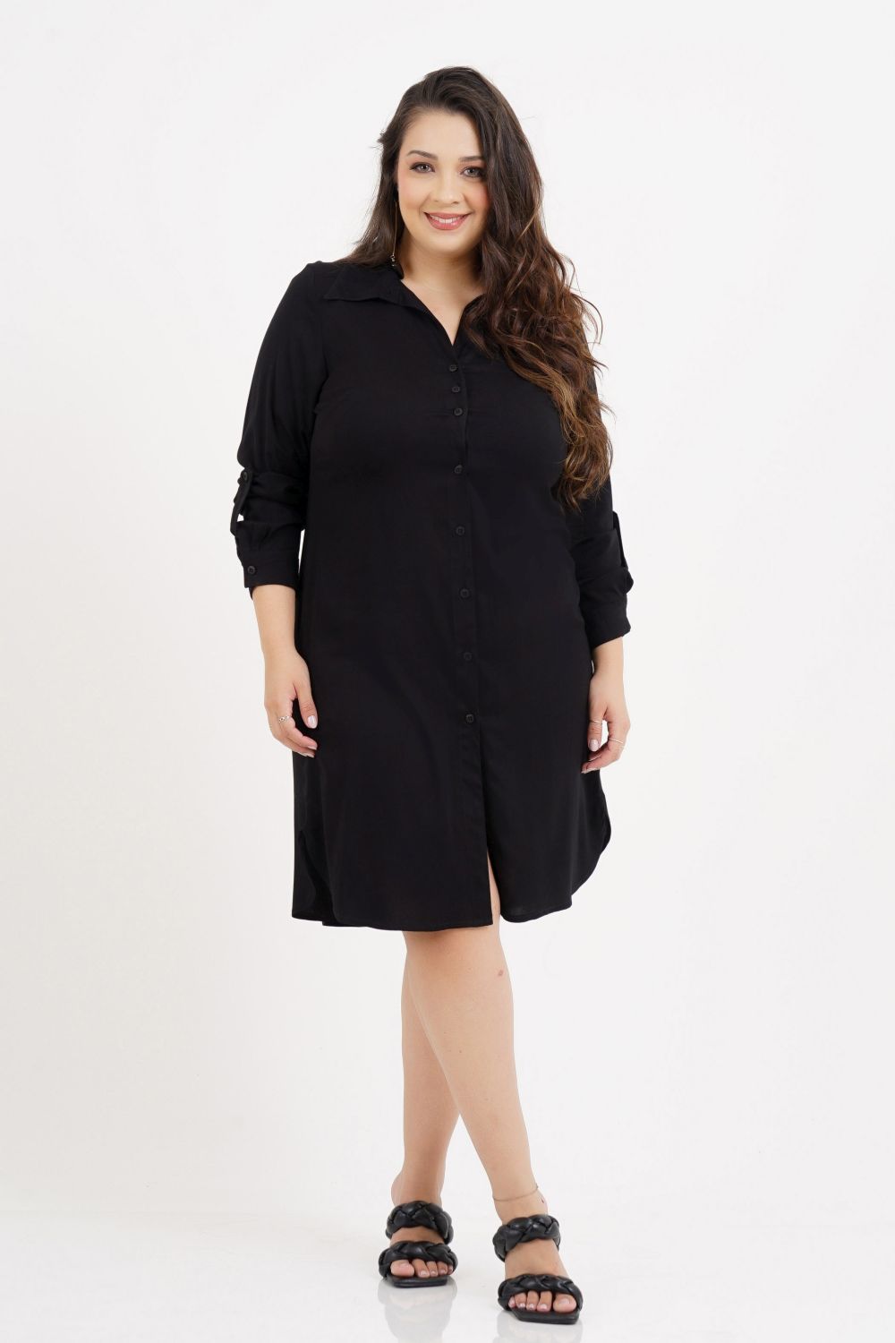Vestido Plus Size Georgina Médio - Program Moda | Moda Plus Size Feminina