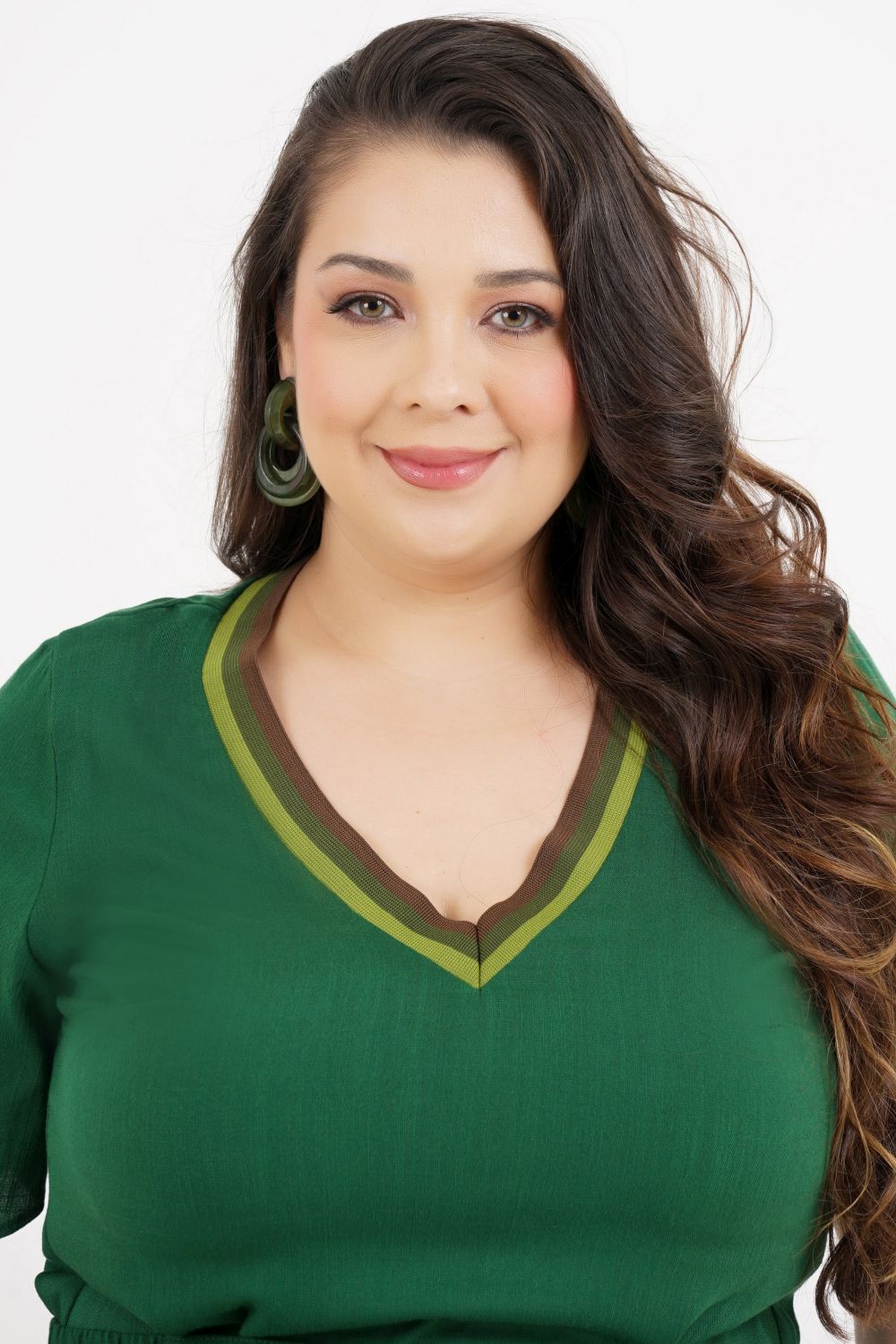 Blusa Plus Size Liz Manga Curta - Program Moda | Moda Plus Size Feminina