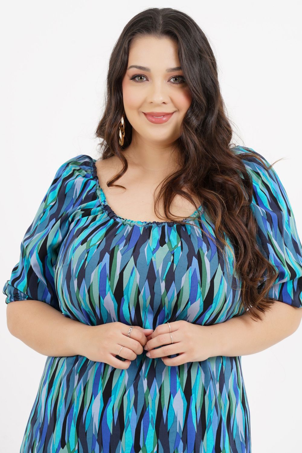 Vestido Plus Size Fabíola Midi - Program Moda | Moda Plus Size Feminina