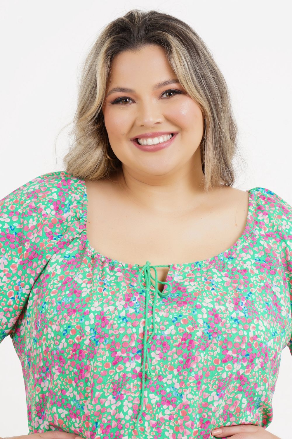 Blusa Plus Size Elisa Manga Curta - Program Moda | Moda Plus Size Feminina