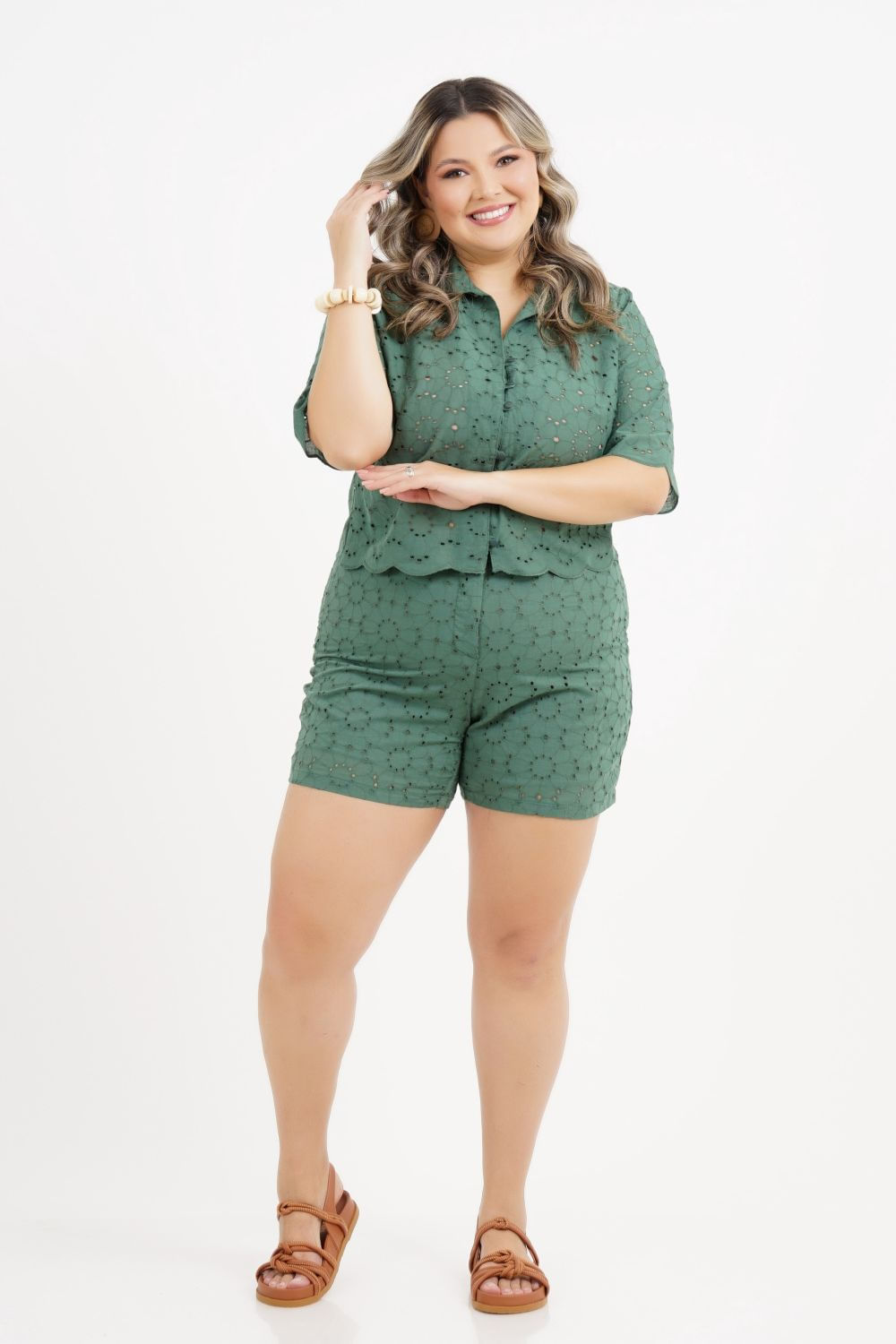 Shorts Plus Size Sophia Laise - Program Moda | Moda Plus Size Feminina