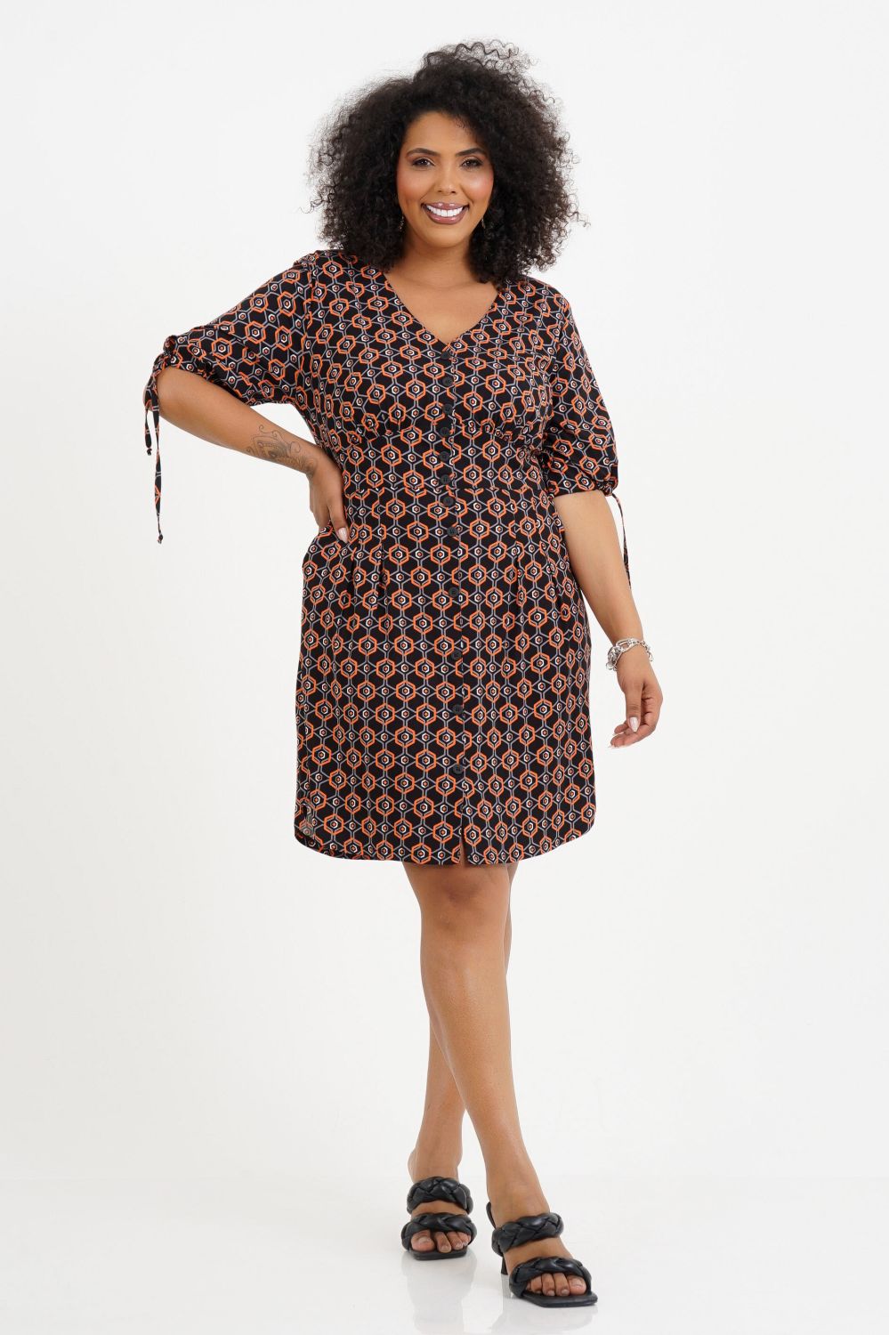 Vestido Plus Size Nádia Curto - Program Moda | Moda Plus Size Feminina