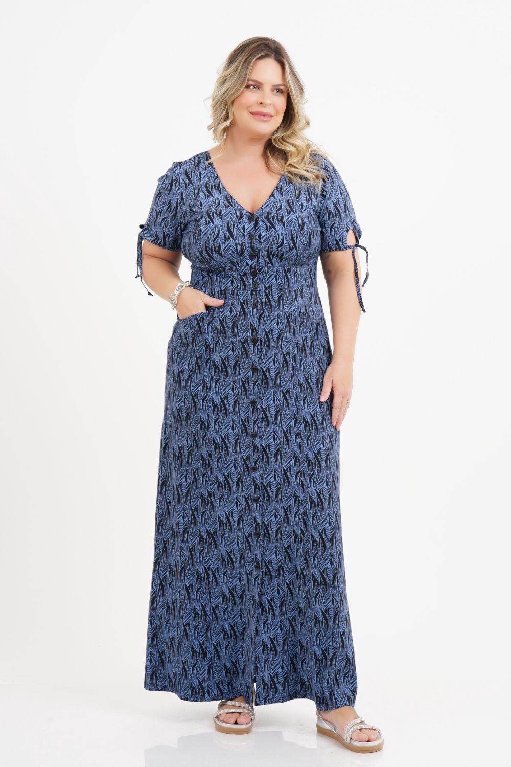 Vestido Plus Size Tainá Longo - Program Moda | Moda Plus Size Feminina