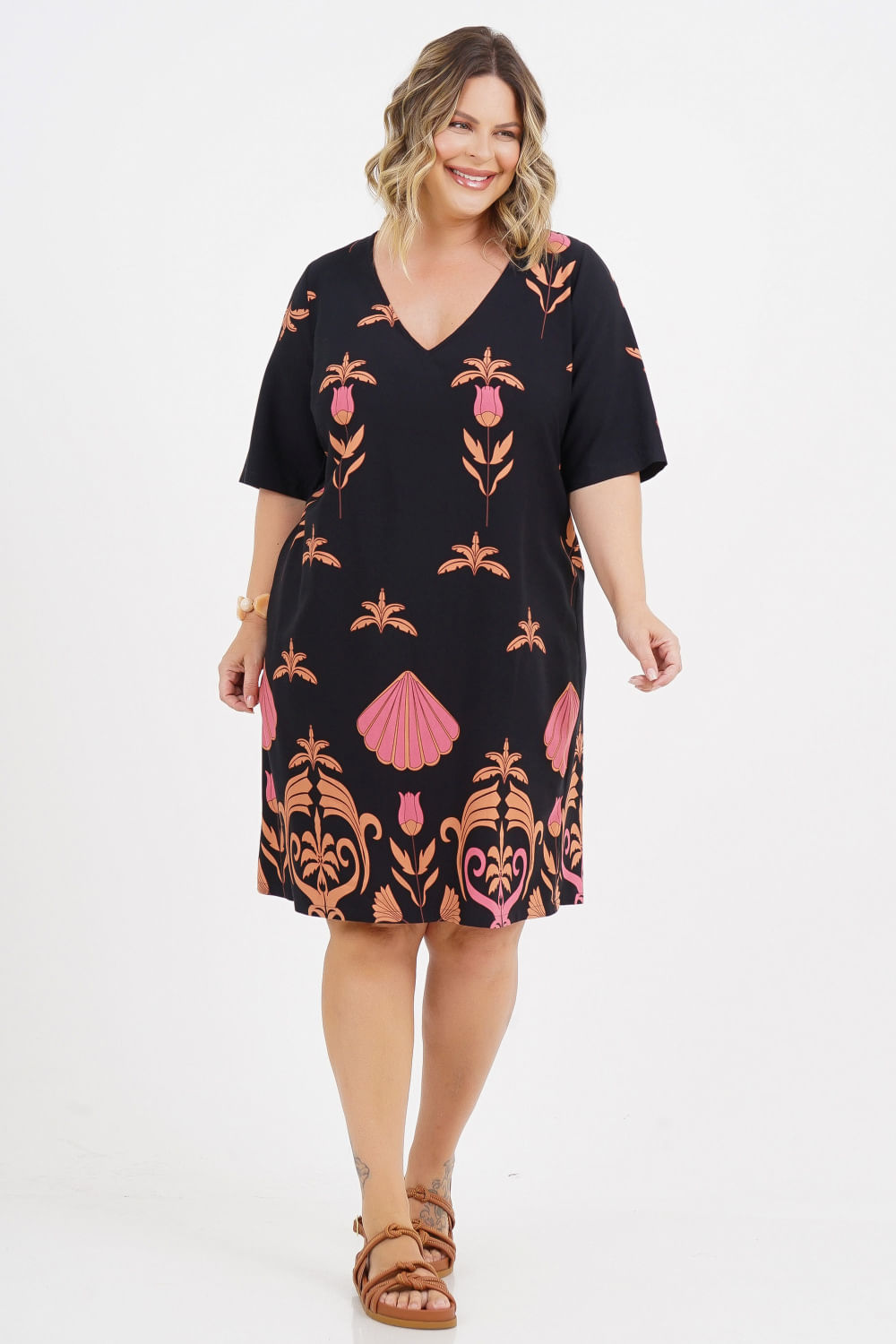 Vestido Plus Size Dominique Médio - Program Moda | Moda Plus Size Feminina