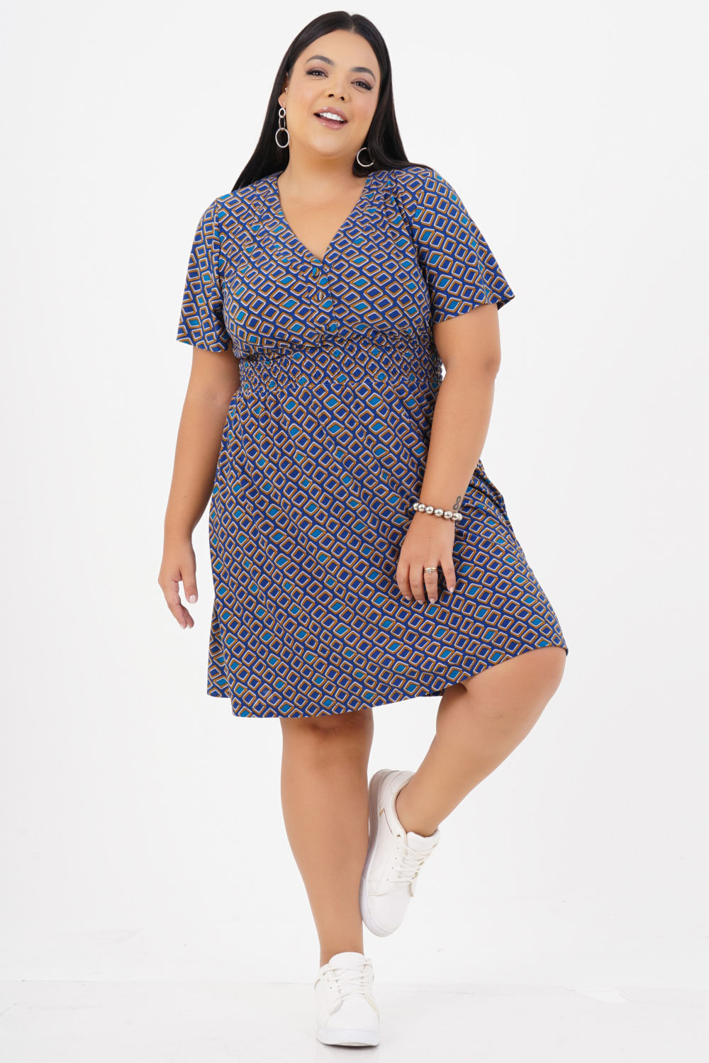 Vestido Plus Size Humanidade Midi - Program Moda | Moda Plus Size Feminina