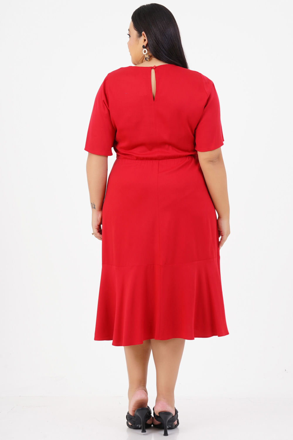 Vestido Plus Size Água Midi - Program Moda | Moda Plus Size Feminina
