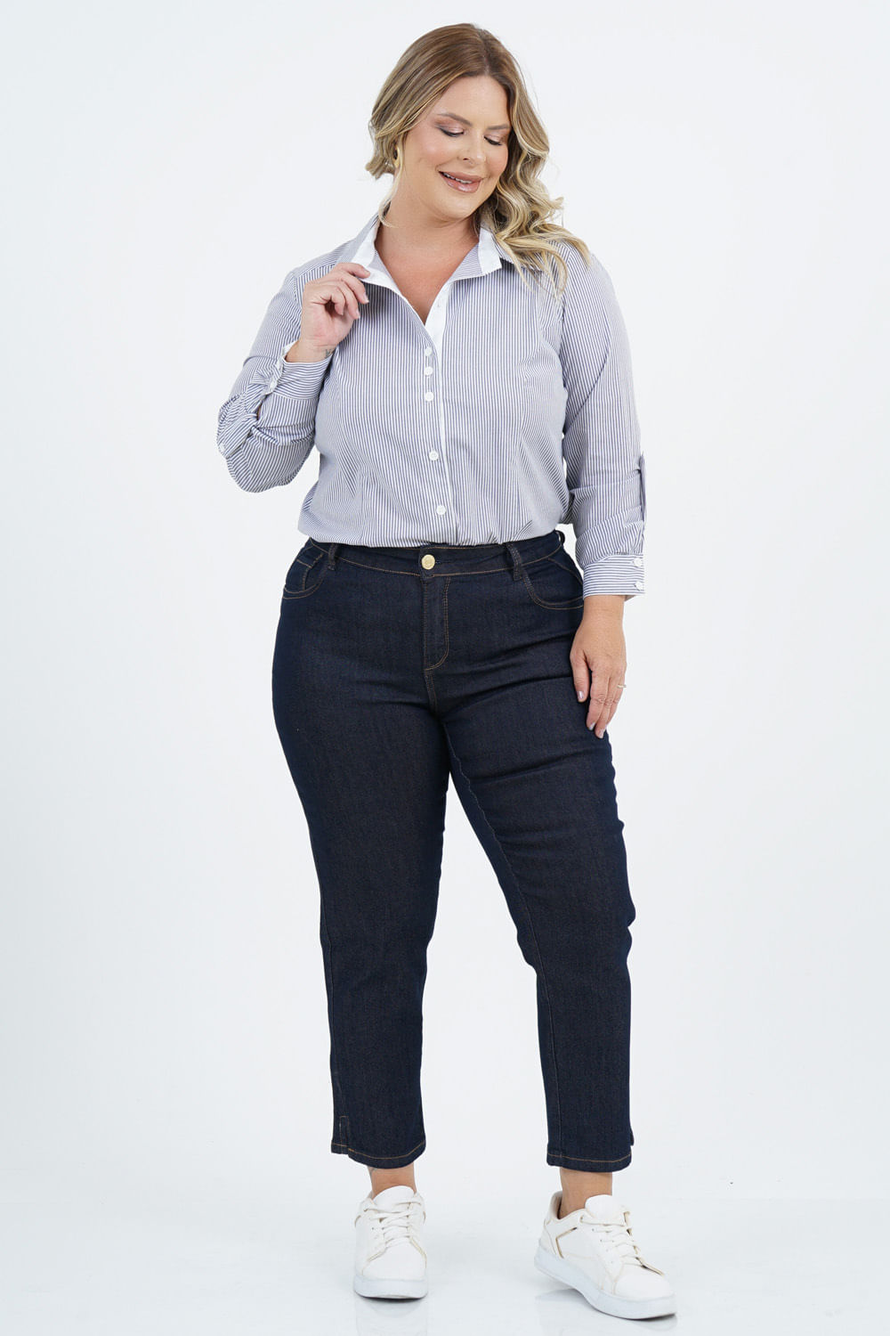 Camisa Plus Size Paz Manga Longa - Program Moda | Moda Plus Size Feminina