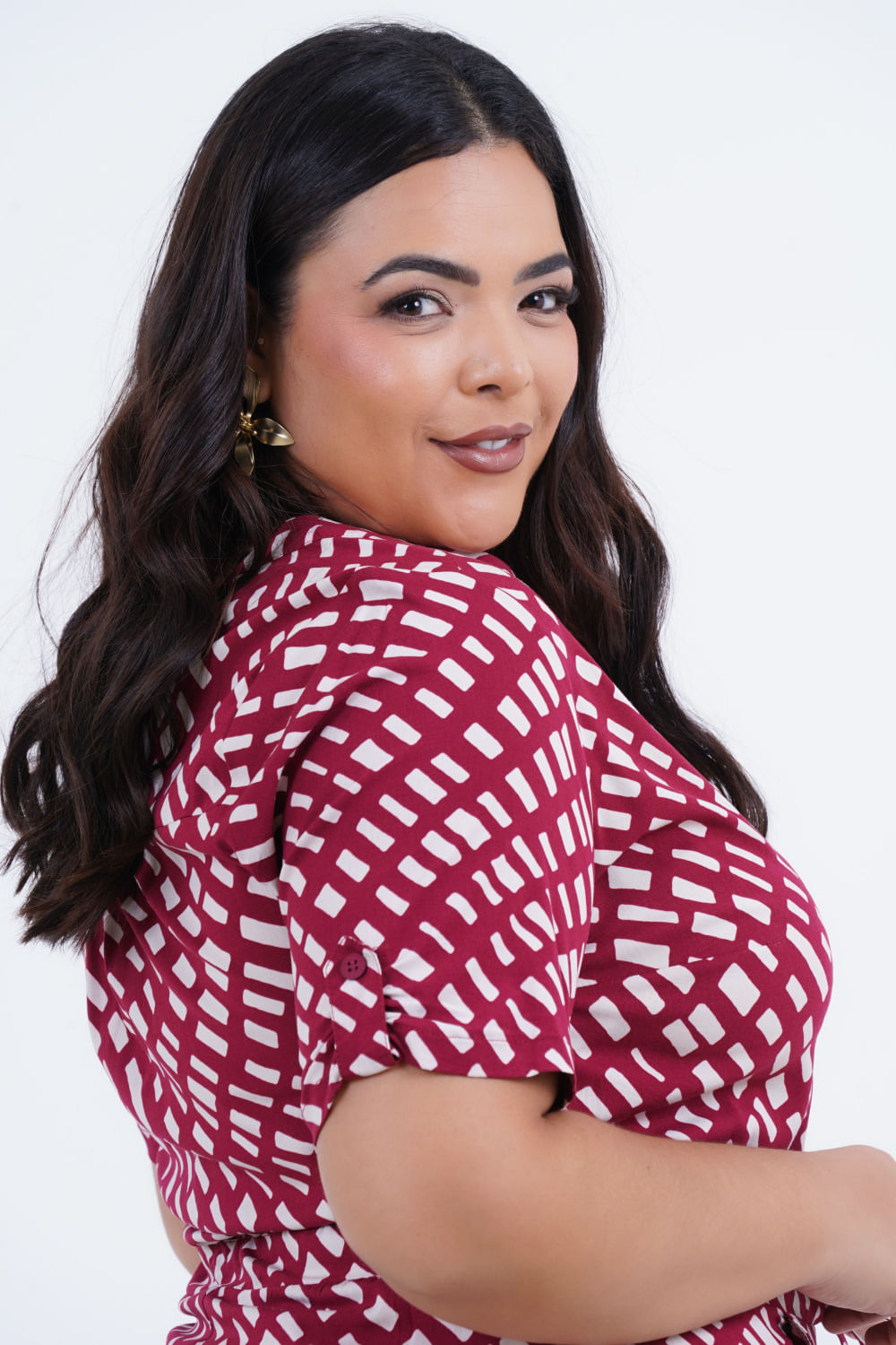 Vestido Plus Size Feminino Médio Agora - Program Moda | Moda Plus Size ...